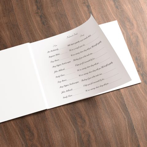 Memorial Condolence Page Sets - Printing & Binding Solutions | Prime ...